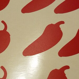 1" Peppers Vinyl Stickers - 27 per Sheet - Etsy