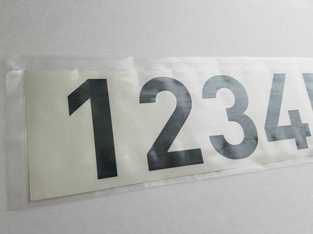 Custom Boat Registration Numbers set of 2 Vinyl Decal - Etsy