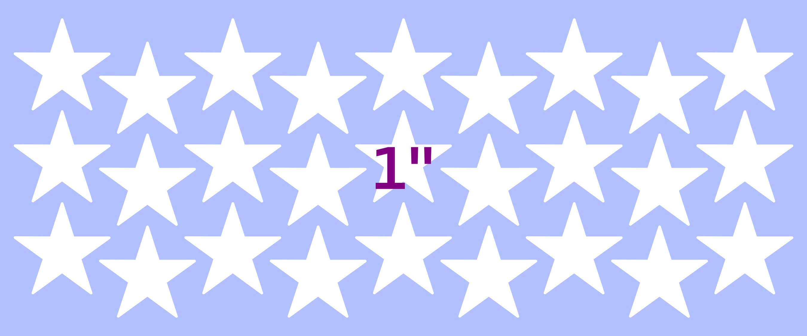 1/2 to 1 Star Vinyl Stickers - Etsy