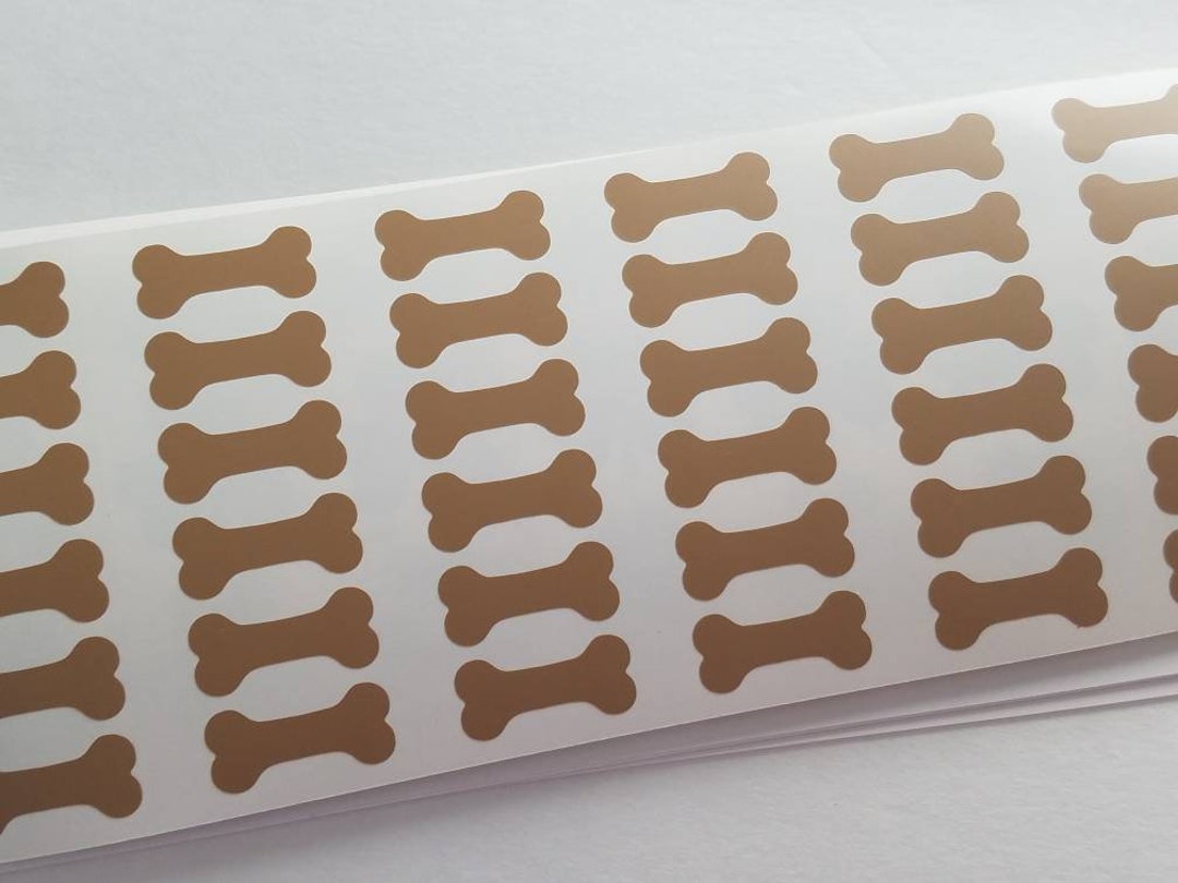 1/2" to 1.5" Dog Bone Vinyl Stickers - Etsy