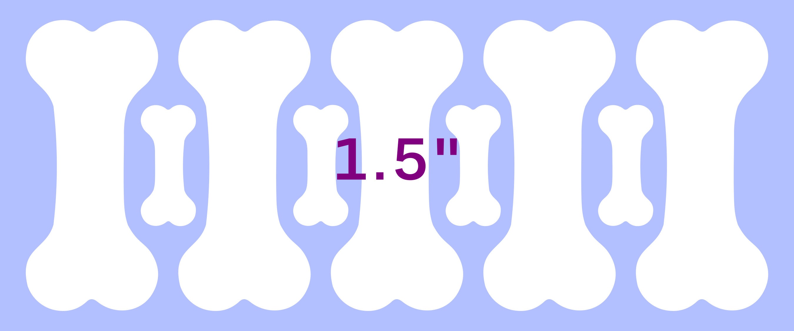 1/2 to 1.5 Dog Bone Vinyl Stickers | Etsy