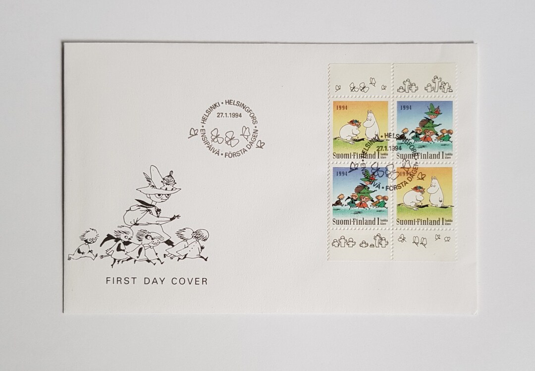 Letter With Moomin Stamps Set, First Day Cover, Collector, Stamp From ...