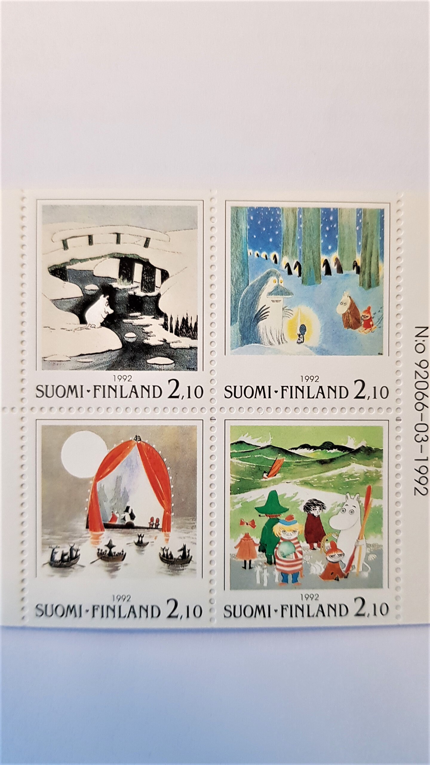 Finnish Muumi - Moomin Stamps 1992 Set of 4 Stamps Not Used - Etsy
