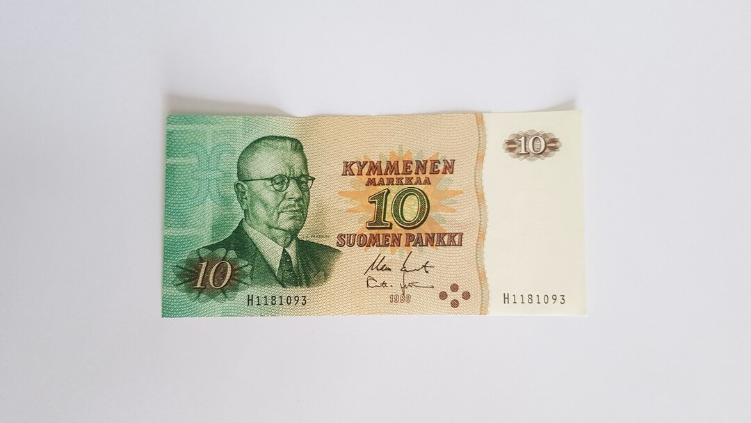 10 Mark Banknote 1980, Old Finnish Money, Collectibles Money - Etsy
