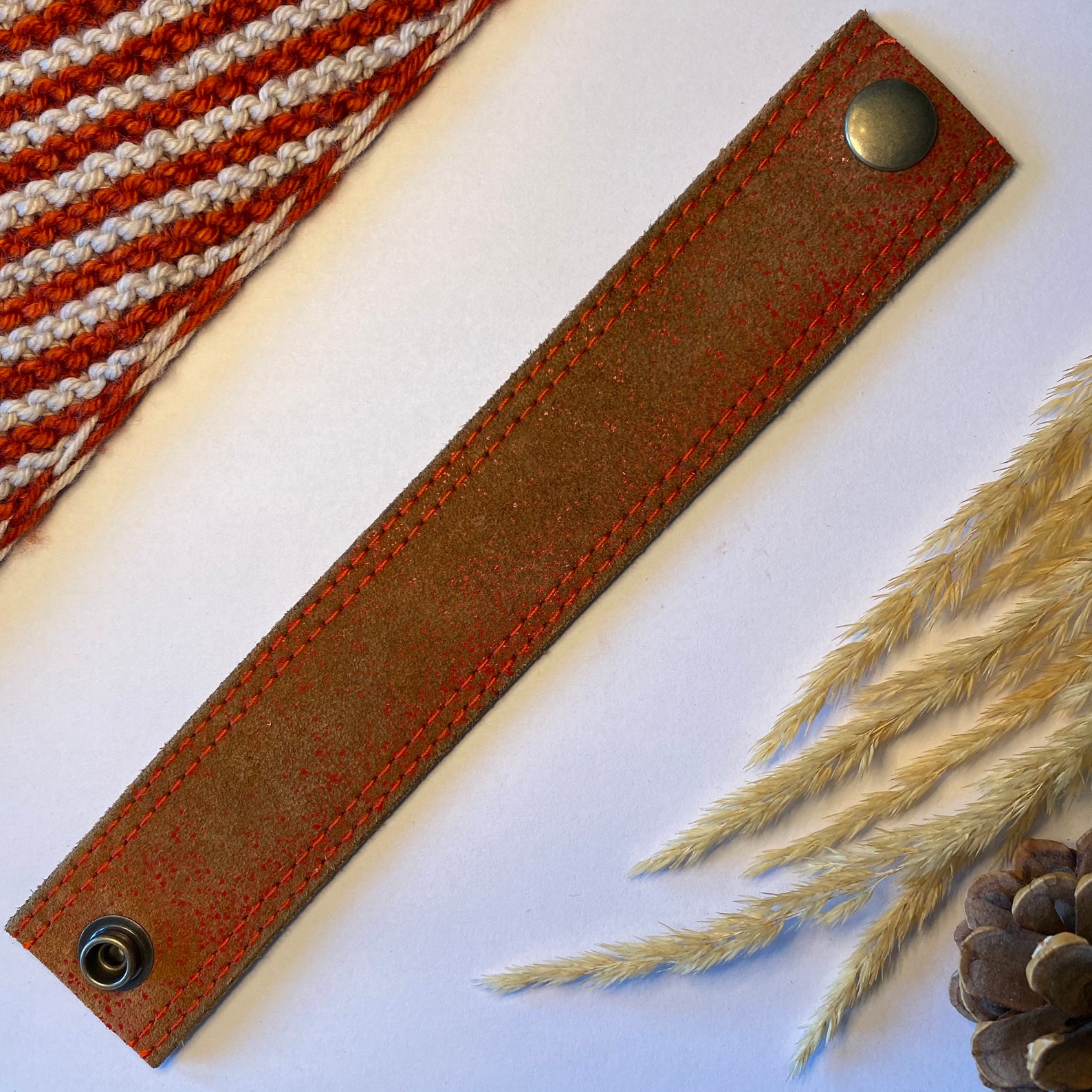 Upcycled Leather Shawl/cowl Cuff From Knox Mountain Knit Co. - Etsy UK