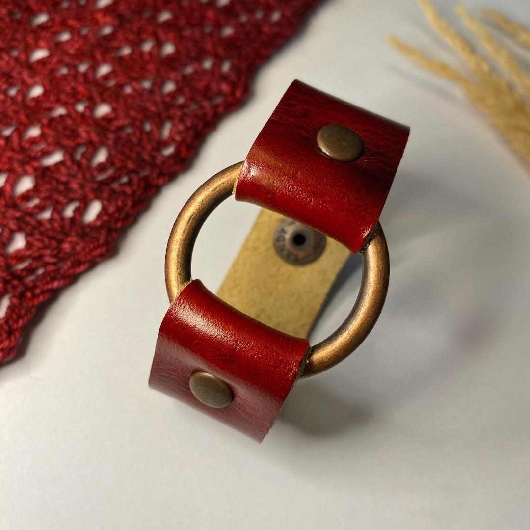 Leather Shawl Cuff, Cowl Cuff From Knox Mountain Knit Co. Ring Cuff ...