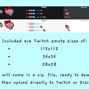 Big Brain Emote | Twitch and Discord Emotes - Etsy