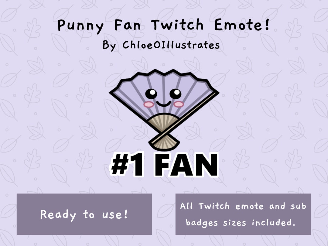Number 1 Fan Emote - Punny Twitch Emote - Etsy