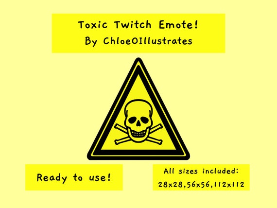 Toxic Twitch Emote Twitch and Discord Emote - Etsy