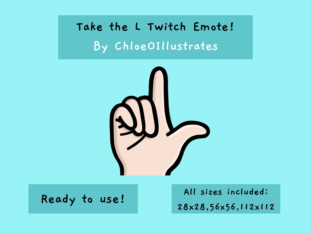 Take the L Emote | Discord and Twitch Emote - Etsy
