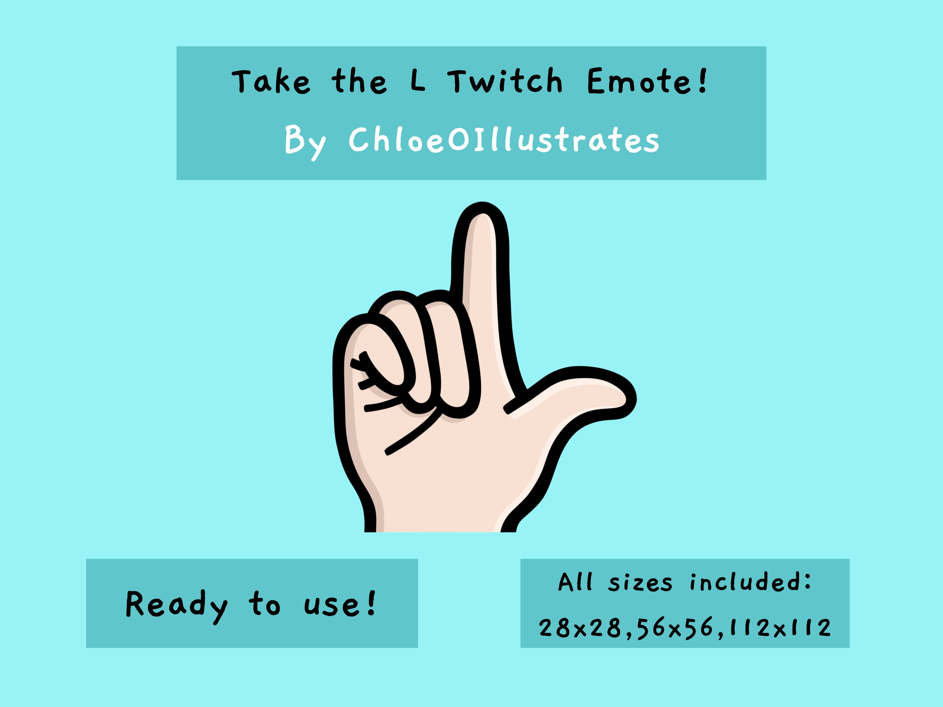 Take the L Emote | Discord and Twitch Emote - Etsy