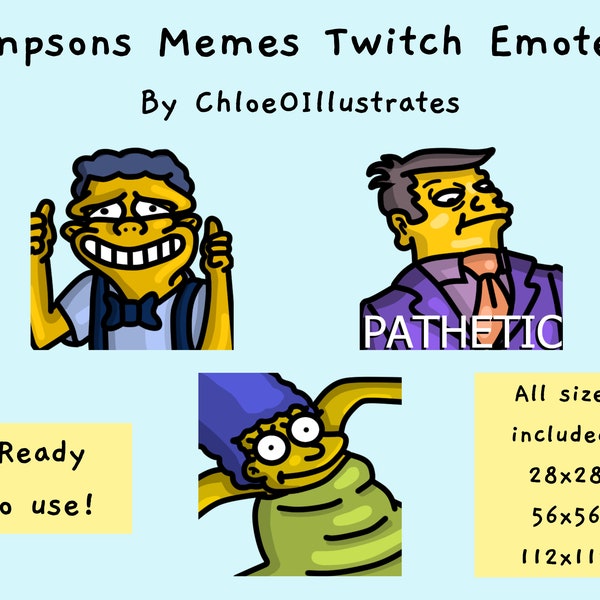 Twitch Emotes Simpsons - Etsy
