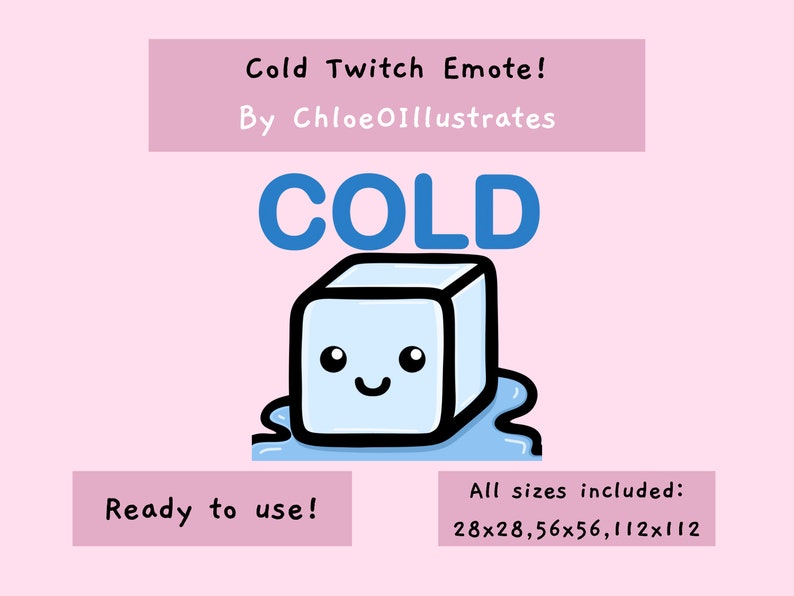 Cold Twitch Emote | Twitch and Discord Emote - Etsy