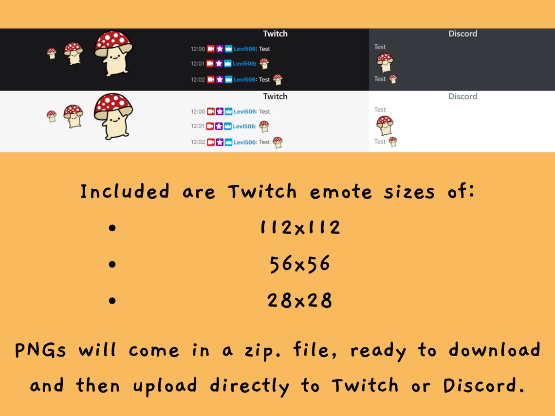 Mushy Wave Emote | Twitch and Discord Emote | Mushroom | Toadstool ...