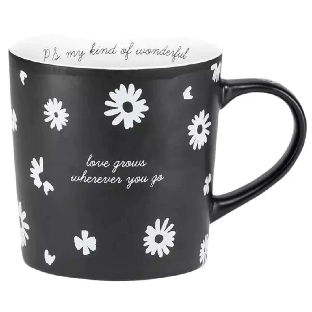 Bone China Mug Love Grows Wherever You Go PS My Kind of Wonderful - Etsy