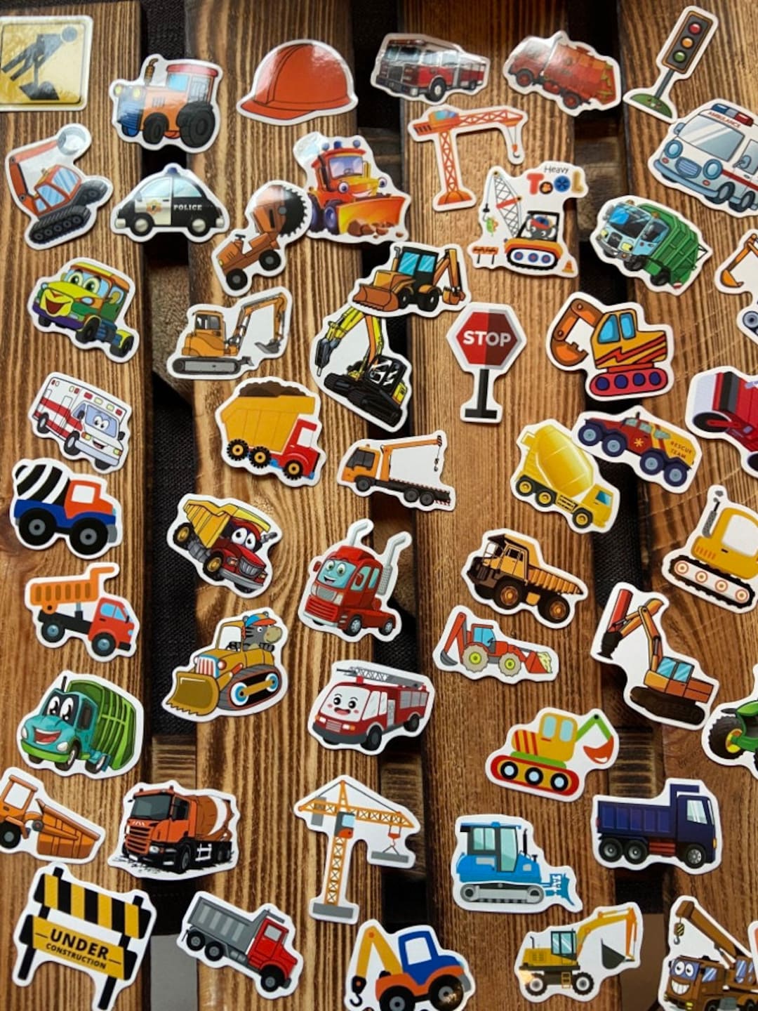 Sticker Bomb Construction Site and Excavator - 50 Large Stickers in the ...