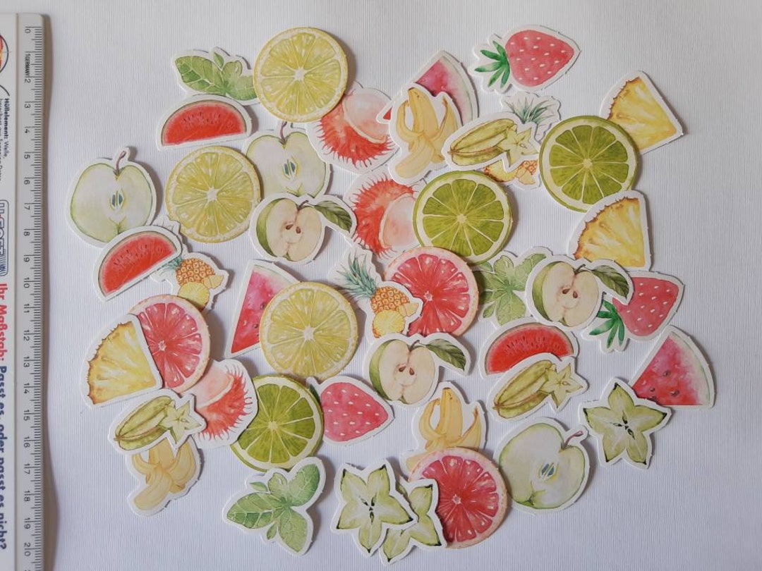 45 Citrus Fruit Stickers as a Set - Stickers Seasonal Drink Refreshment ...