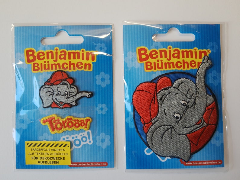 2x Benjamin Flower Patches Application ironable | Etsy