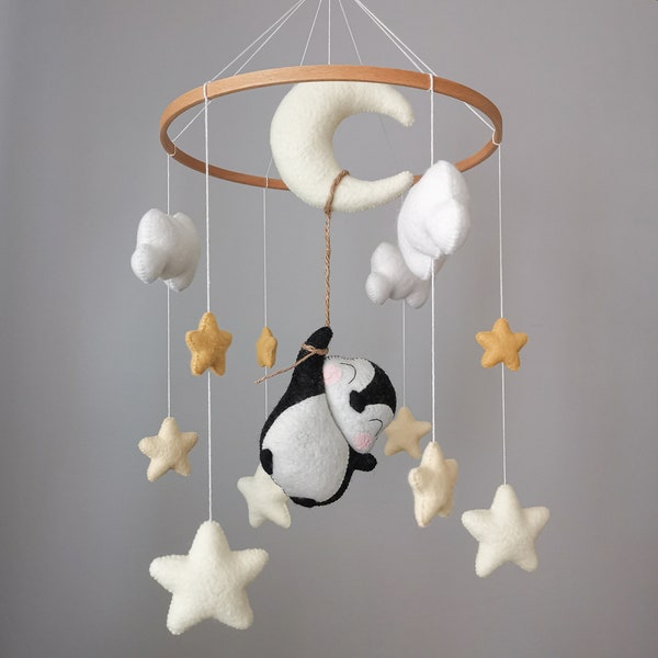 Penguin Baby Mobile - Etsy