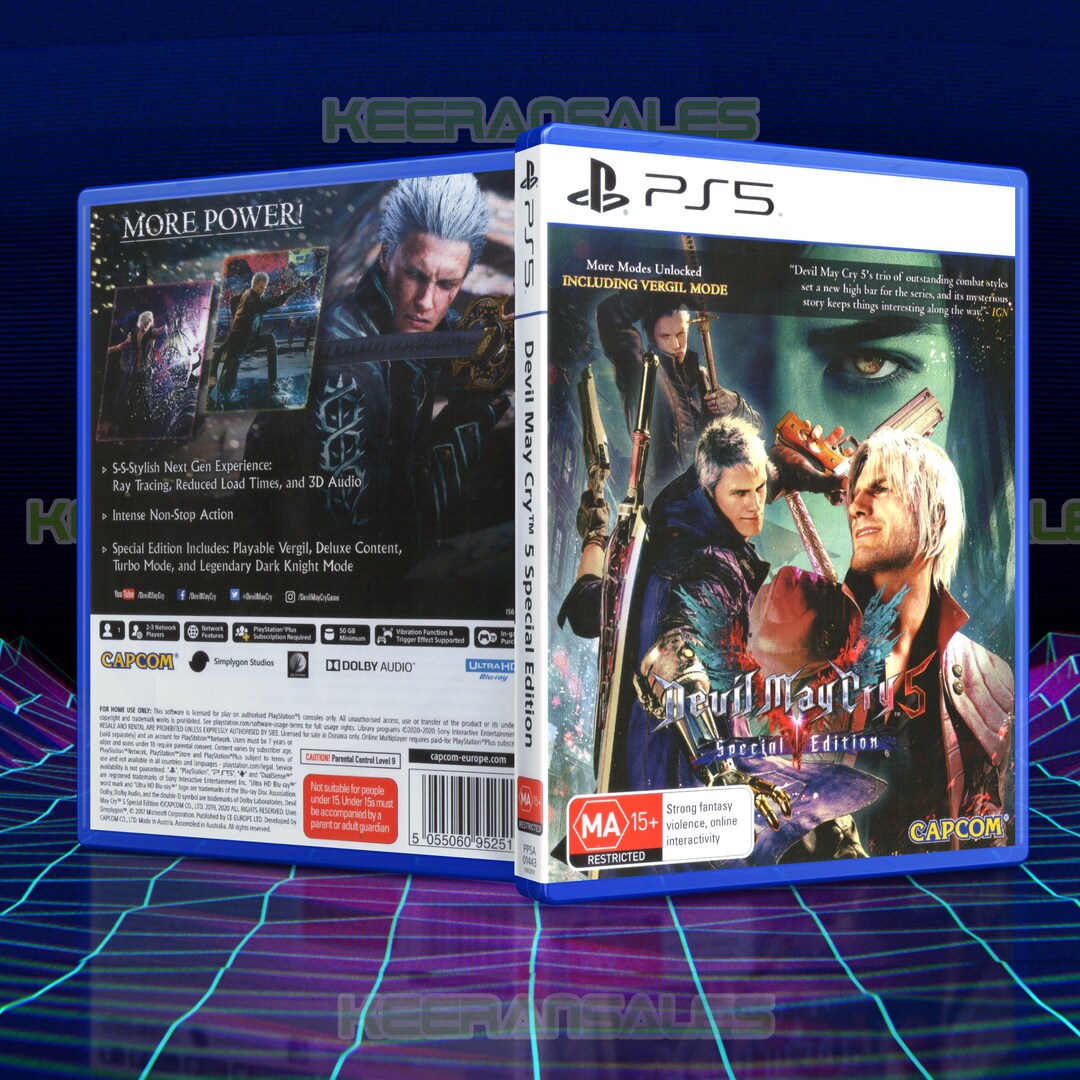 Devil May Cry 5 PS5 - Playstation 5 Display Game Case - Etsy