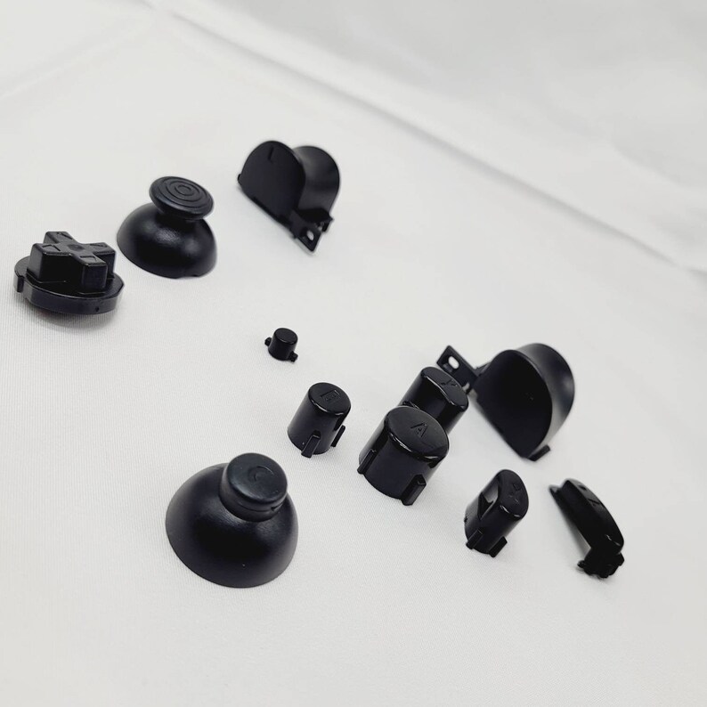 Gamecube Controller Buttons Dark Black 3rd Party - Etsy