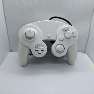 Custom Made Gamecube Controller, NGC White on White Gamepad for Game ...