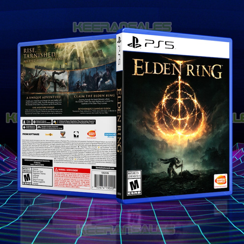 Elden Ring PS5 Playstation 5 Display Game Case - Etsy
