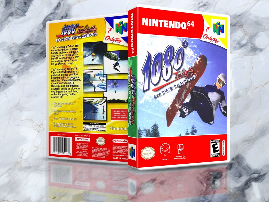 1080 Snowboarding - N64 Case - Etsy