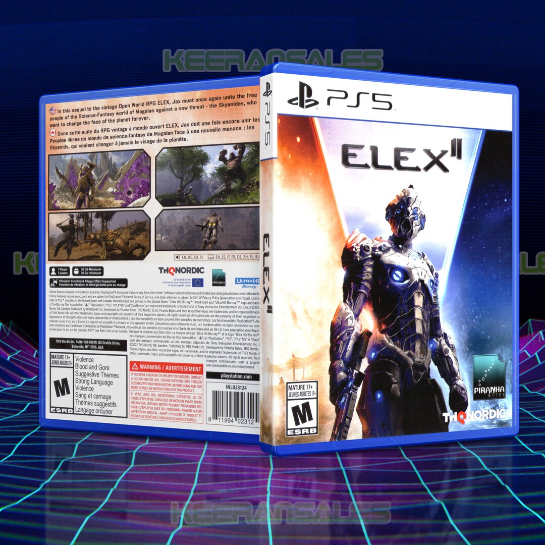 Elex 2 PS5 Playstation 5 Display Game Case - Etsy