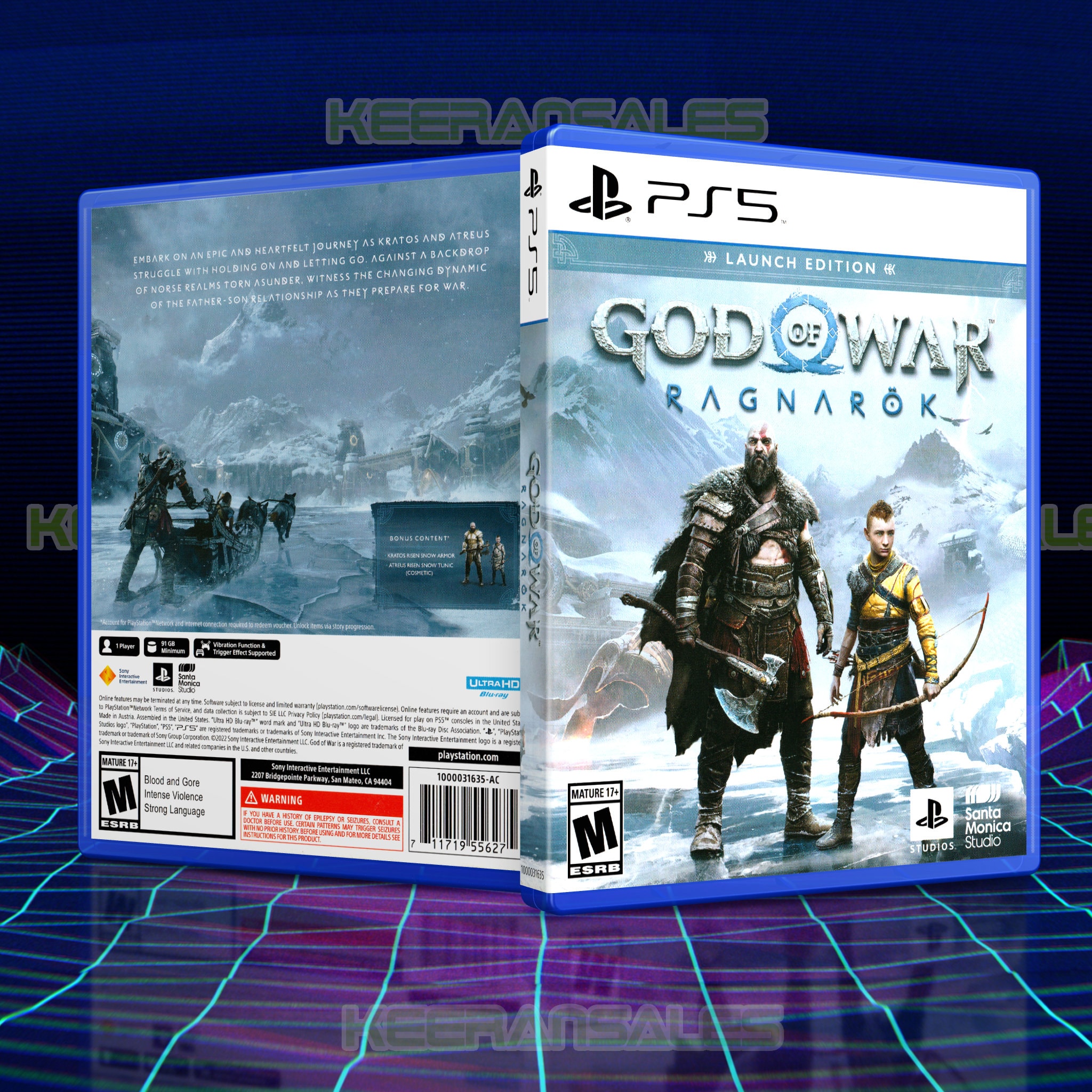 God of War Ragnarok PS5 Playstation 5 Display Game Case - Etsy