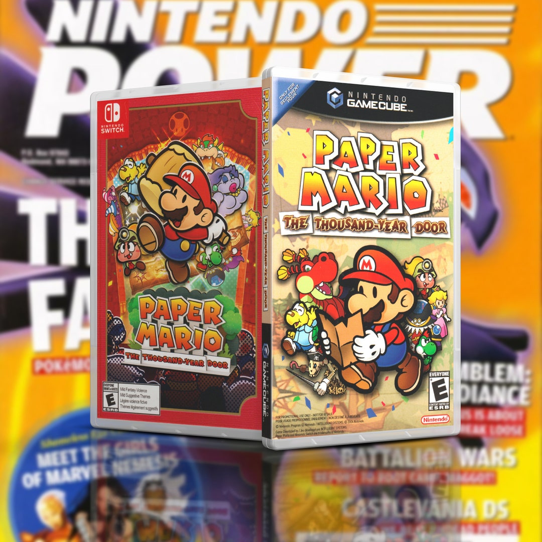 Paper Mario Thousand Year Door Custom Nintendo Switch Cover *no Game ...