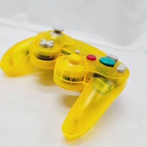 Custom Gamecube Controller , Citrine Yellow NGC Transparent Yellow ...