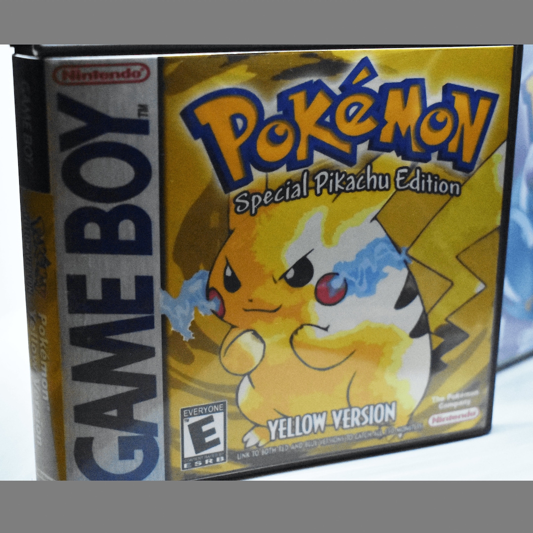 Pokemon Yellow Game Case - Game Boy Color Game Case - No Game Included ...