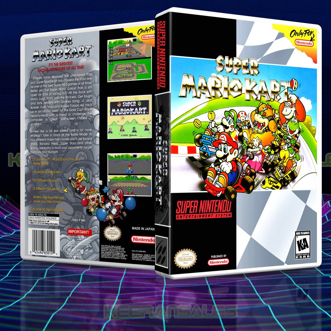 Super Mario Kart - SNES Game Case, No Game Included - Etsy