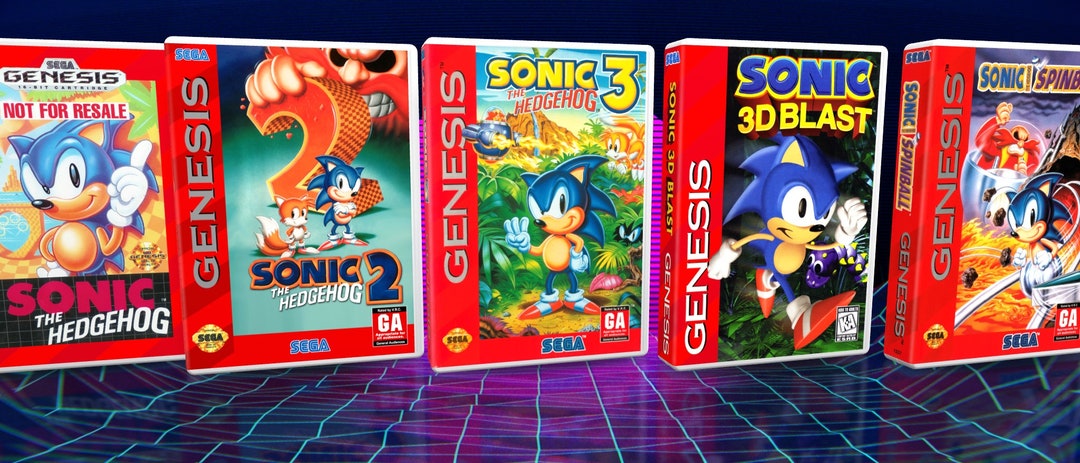 Sega Genesis Game Cases Reproduction Sonic the Hedgehog No Game - Etsy