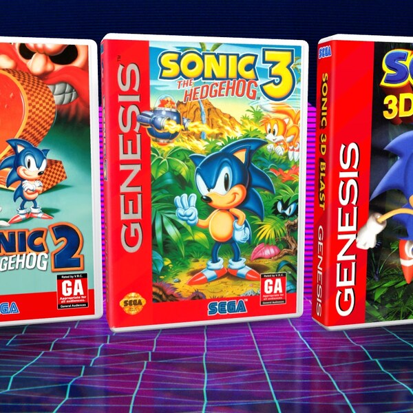 Sonic Sega Genesis Box - Etsy