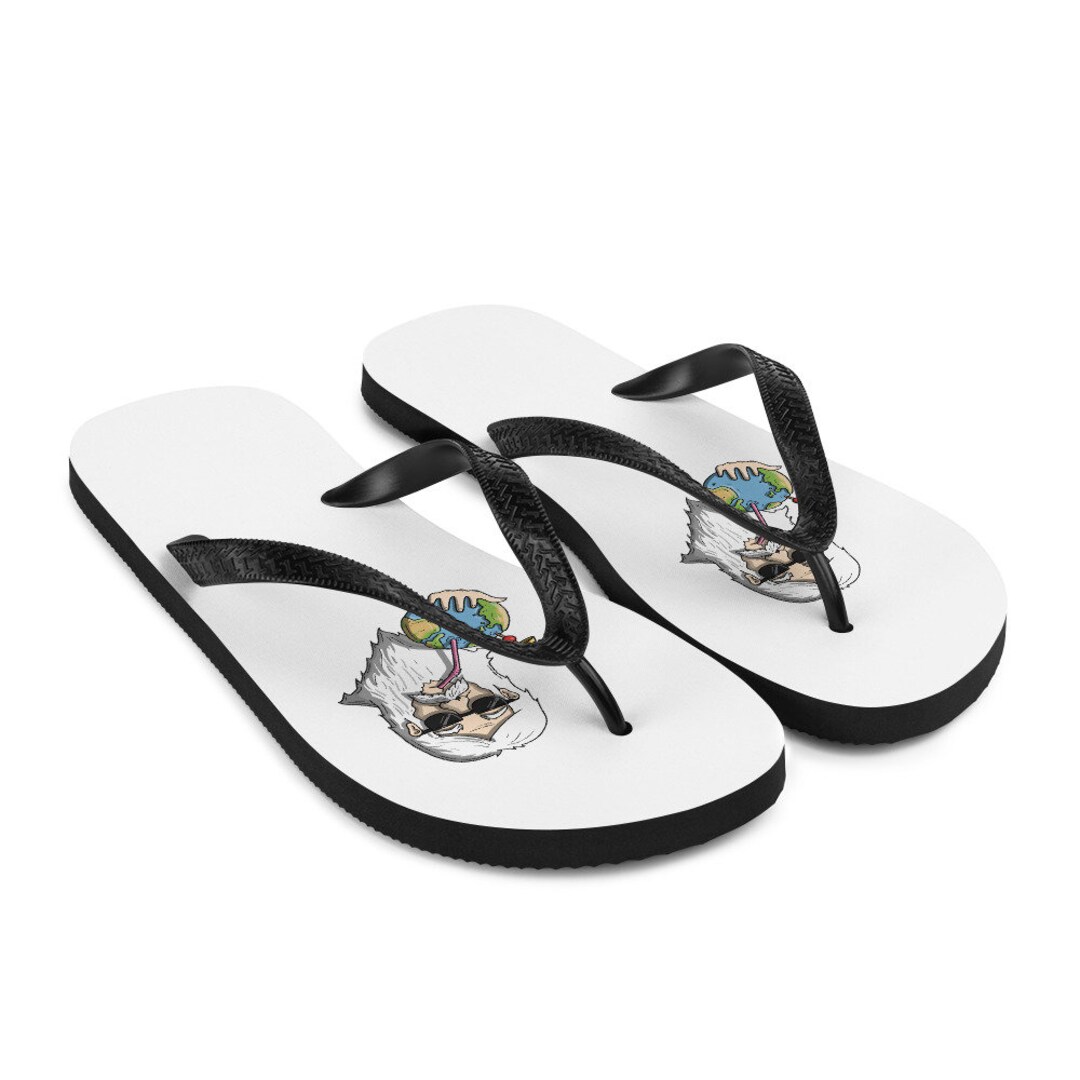 Thirsty God Drinking Earth Flip-flops - Etsy