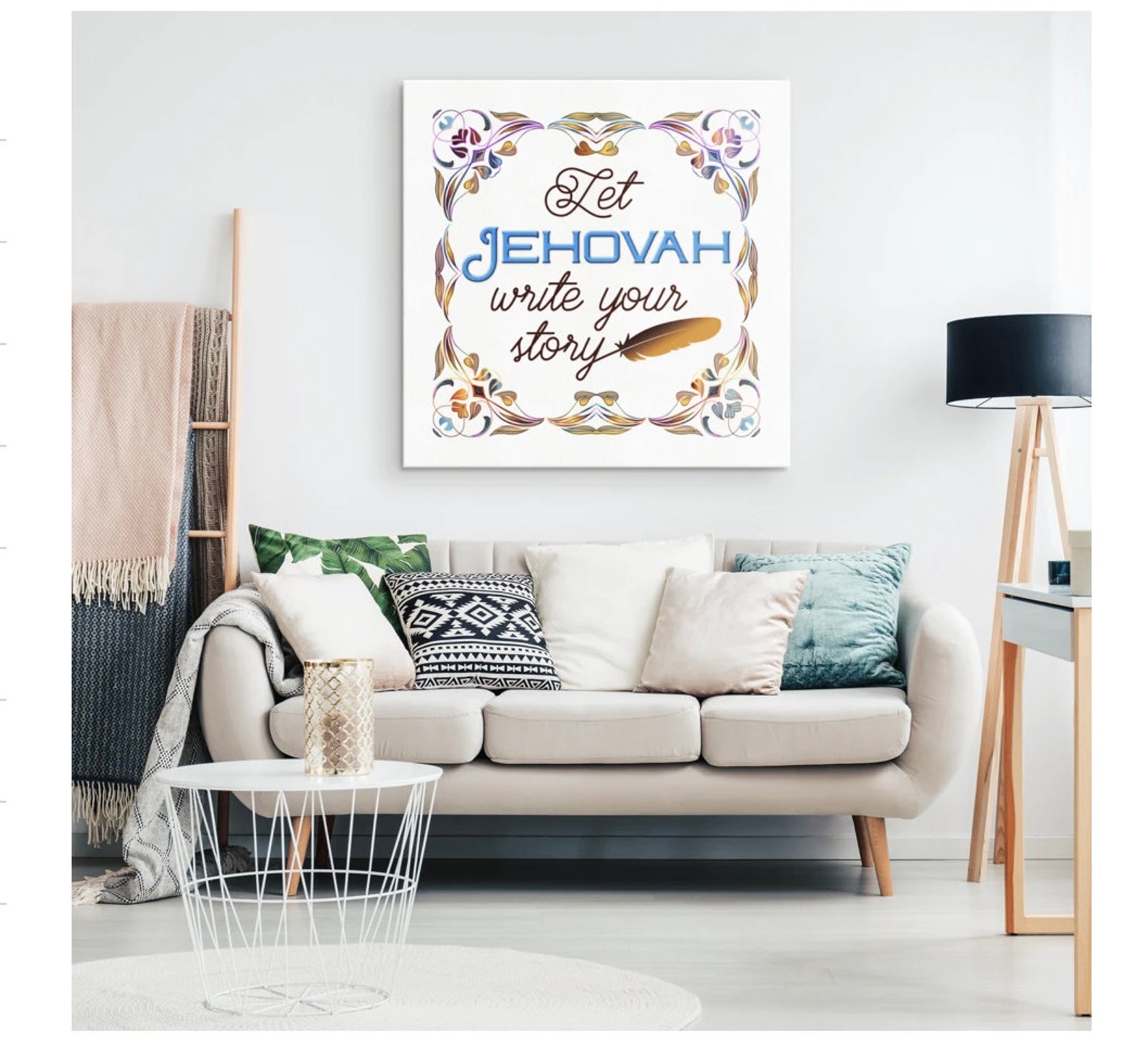 JW Wall Art Let Jehovah Write Your Story Square Wrapped - Etsy