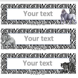 Editable Jungle Student Name Plates and Classroom Labels You Can Print ...