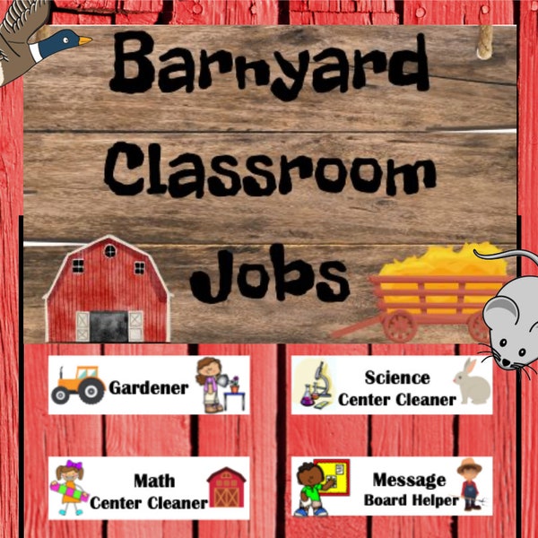 Classroom Jobs Chart - Etsy