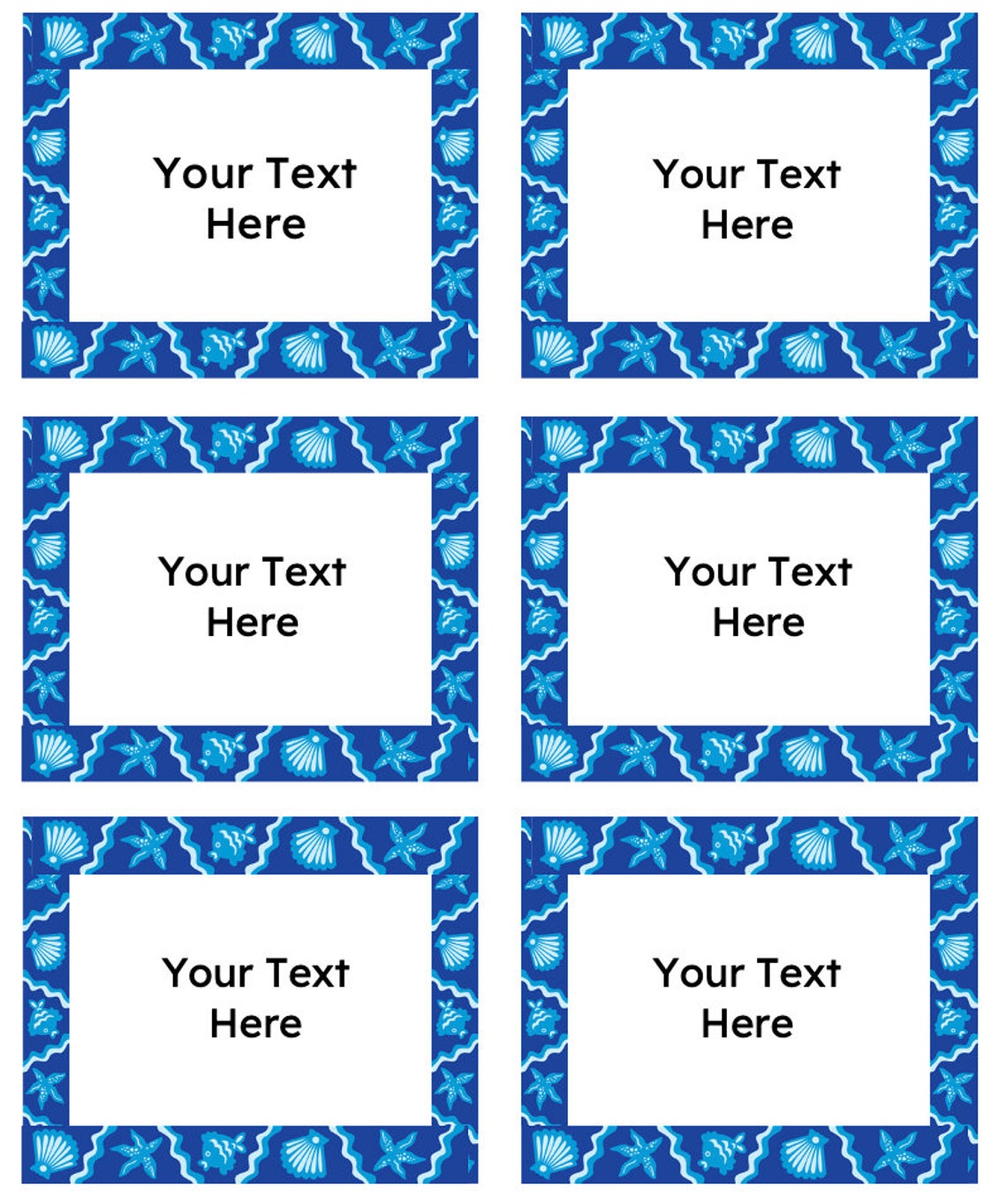 Class Library Genre and Author Bin Labels With Posters in an Ocean ...