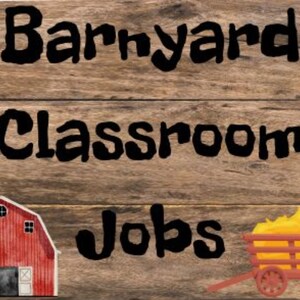 56+ Barnyard Classroom Job Chart With Editable Section - Etsy