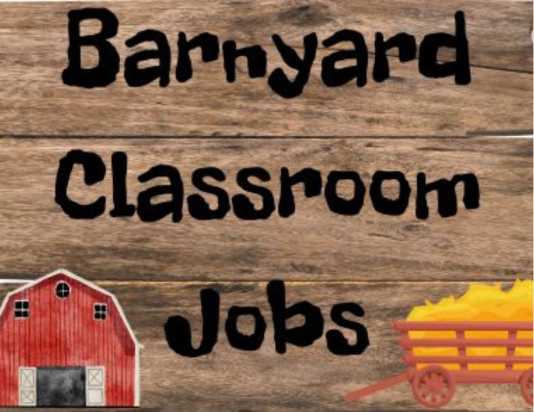 56+ Barnyard Classroom Job Chart With Editable Section - Etsy