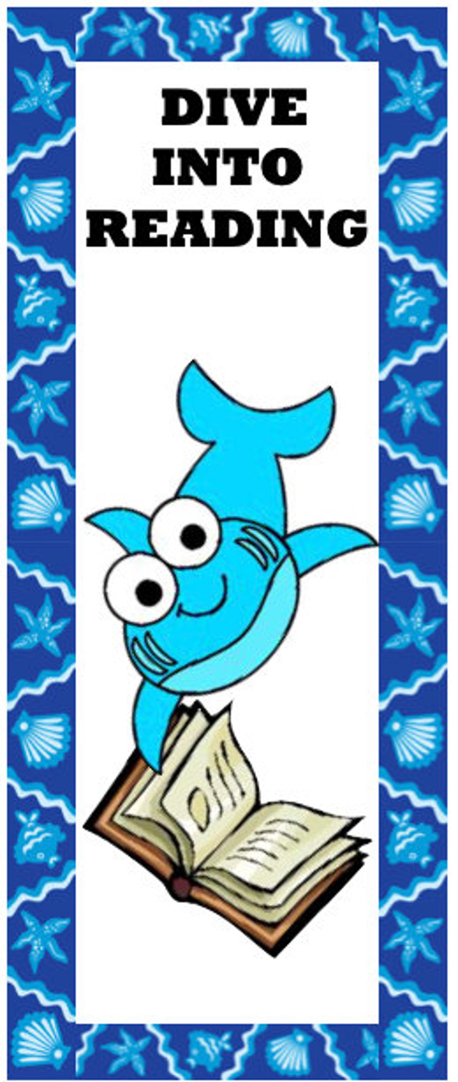 Class Library Genre and Author Bin Labels With Posters in an Ocean ...