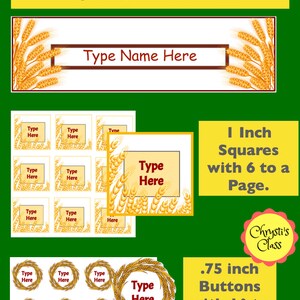 Barnyard Editable Name Plates: Labels and Buttons Class Decor - Etsy