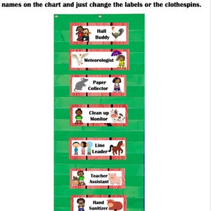 56+ Barnyard Classroom Job Chart With Editable Section - Etsy