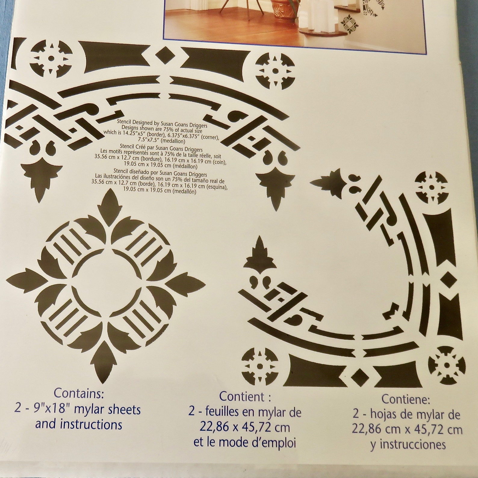 Vintage STENCIL DECOR COLLECTION for Borders Corners | Etsy