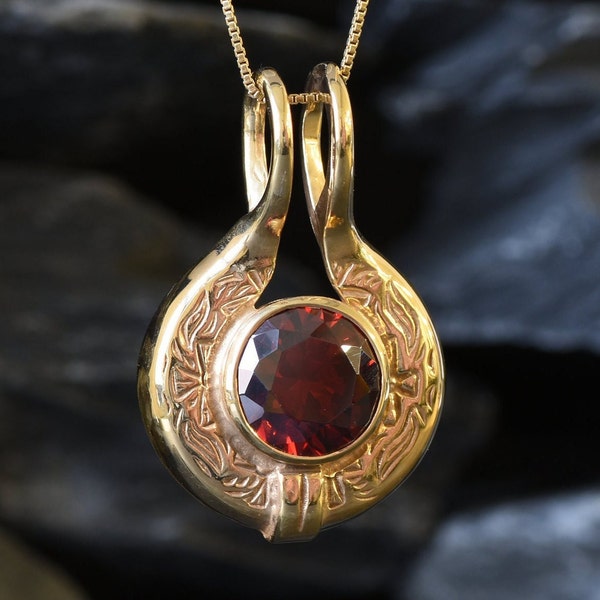 Ruby Pendant - Etsy
