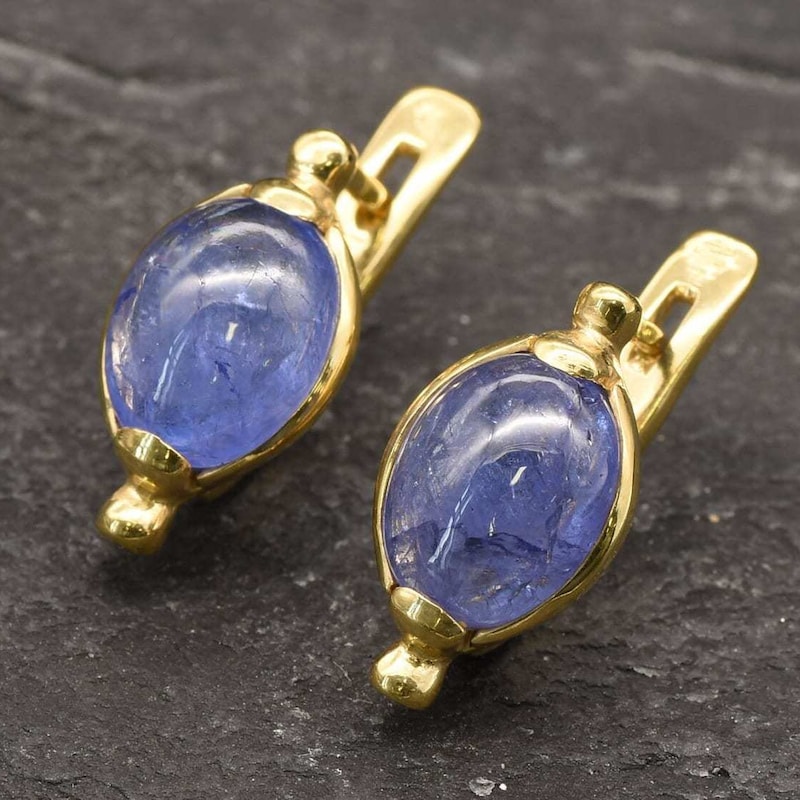 Tanzanite Earrings - Etsy