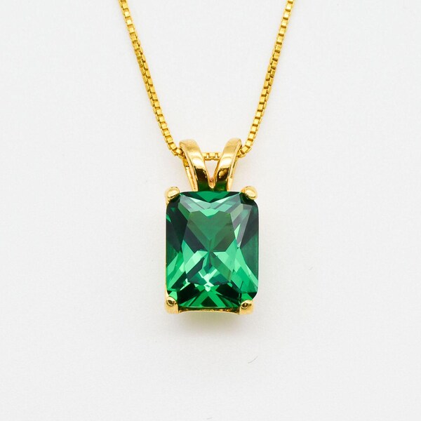 Emerald Pendant - Etsy